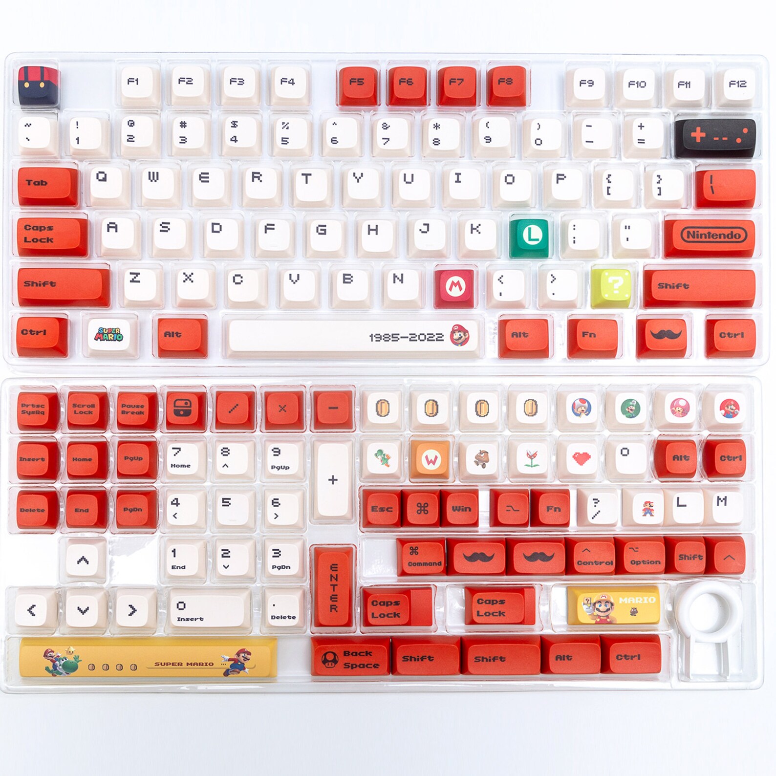 144PCS Super Mario Theme Keycaps Set Mechanical Keyboard - Etsy