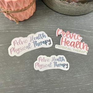Pelvic Health PT Vinyl Stickers, Water Resistant Water Bottle Sticker ...