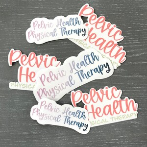 Pelvic Health PT Vinyl Stickers, Water Resistant Water Bottle Sticker ...