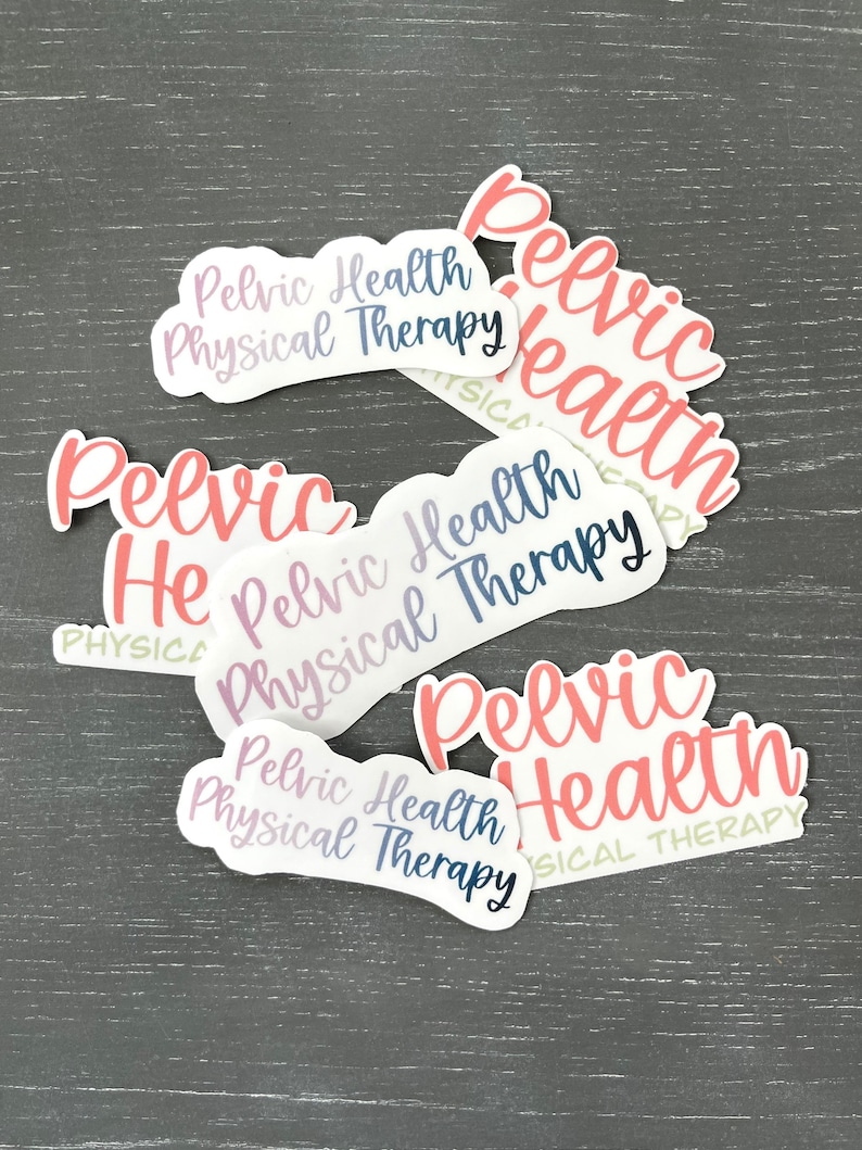 Pelvic Health PT Vinyl Stickers, Water Resistant Water Bottle Sticker ...