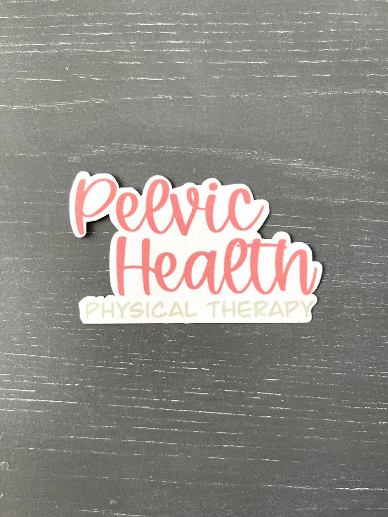 Pelvic Health PT Vinyl Stickers, Water Resistant Water Bottle Sticker ...