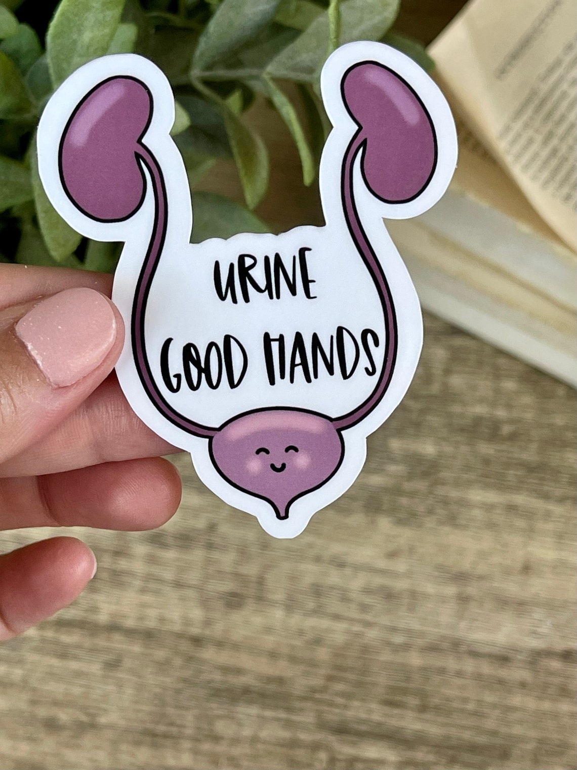 Urine Good Hands Vinyl Sticker Water Resistant Water Bottle - Etsy