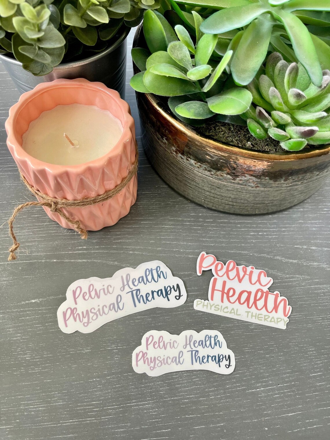 Pelvic Health PT Vinyl Stickers, Water Resistant Water Bottle Sticker ...
