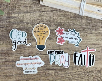 Christian Water Bottle Sticker Pack - Etsy