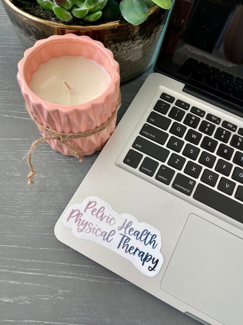 Pelvic Health PT Vinyl Stickers, Water Resistant Water Bottle Sticker ...