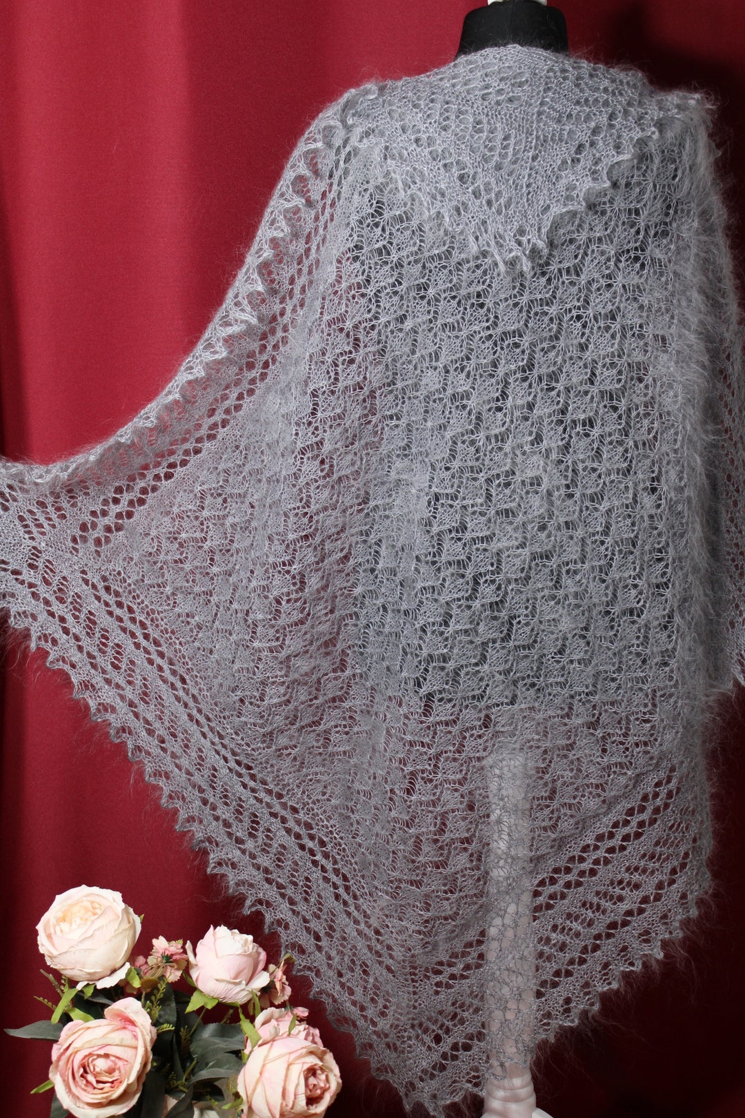 Mohair Scarf, Scarf Made of 100% Organic Angora Goat Wool, Delicately ...