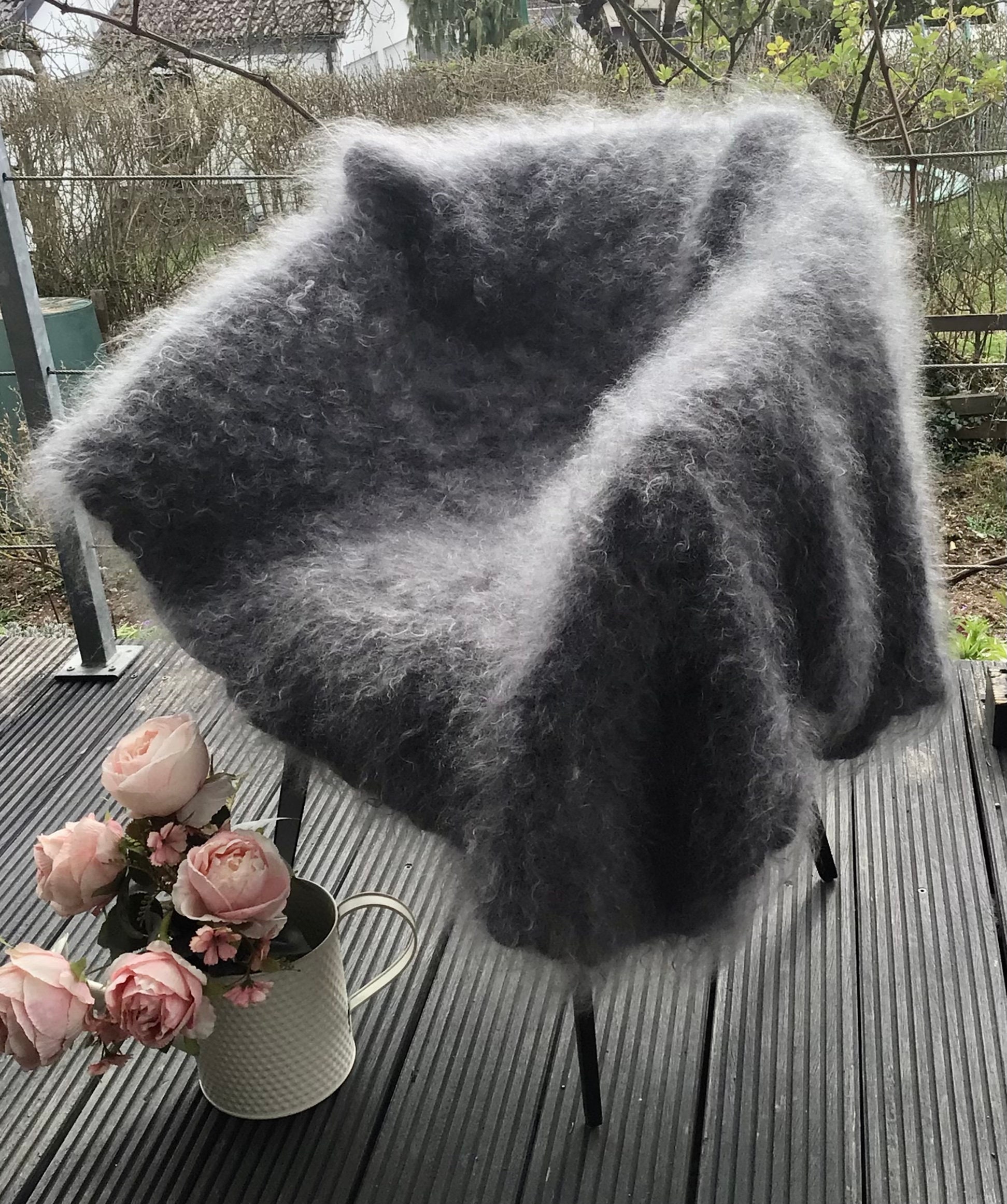 Cloth Scarf Eco Angora Goat Wool, Fluffy Warm Gift Wedding - Etsy Canada