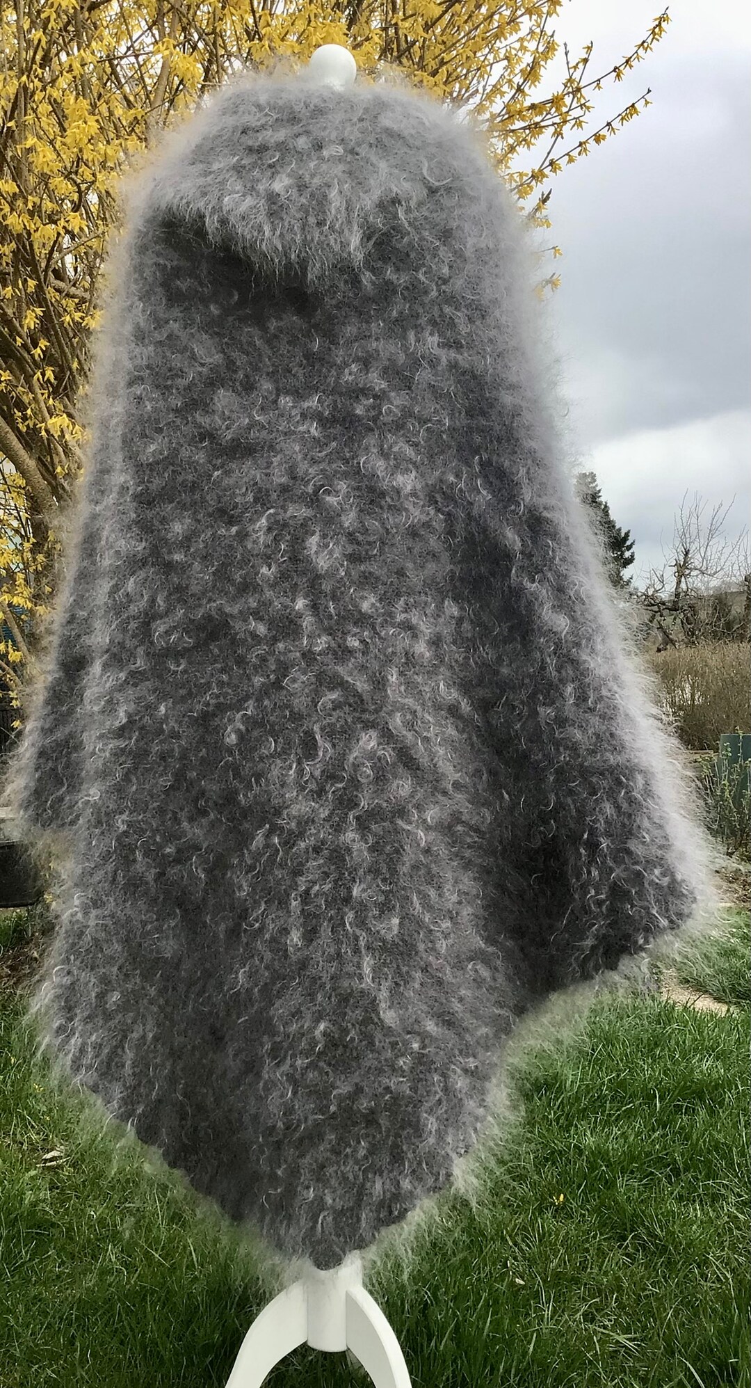 Cloth Scarf Made of 100% Eco Angora Goat Wool, Fluffy Warm Gift ...