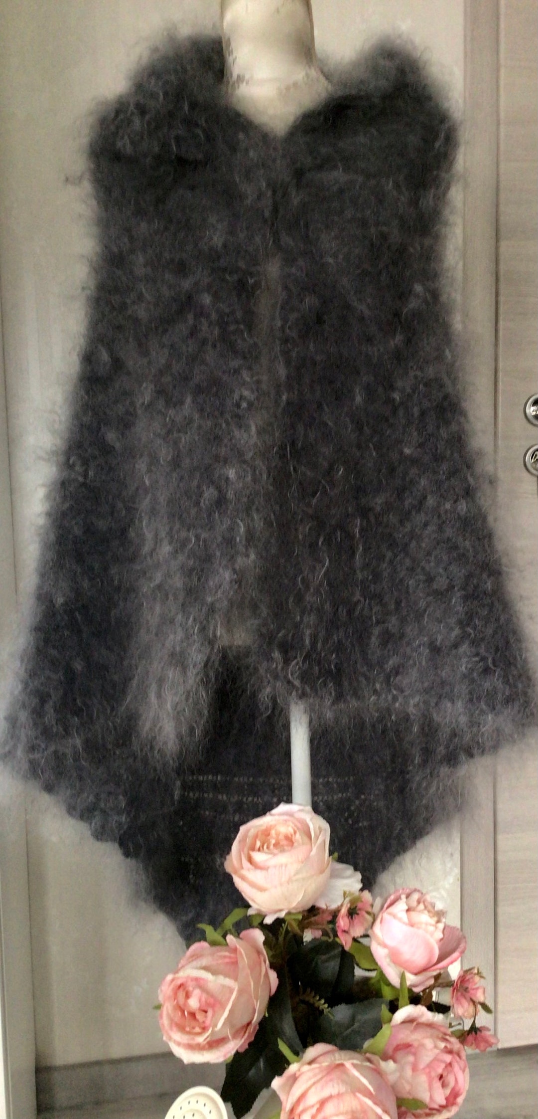 100% Ecological Cloth Made of Angora Wool, Mohair, Warm, Chic - Etsy