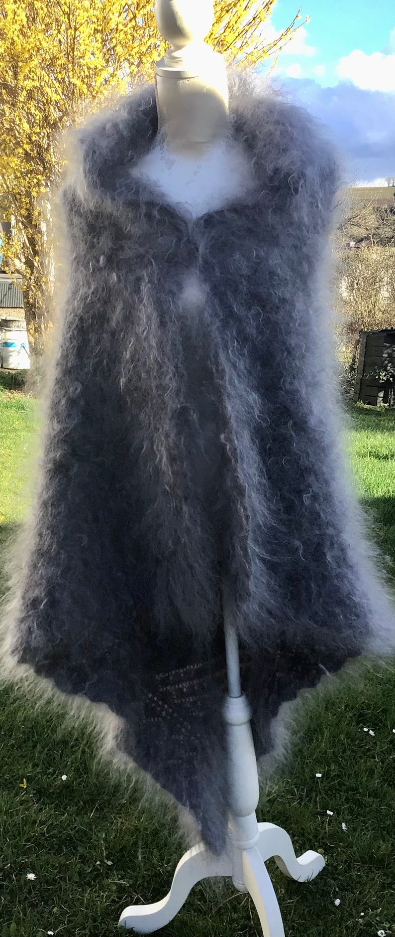 100% Ecological Scarf Made of Angora Wool, Mohair, Warm, Chic - Etsy