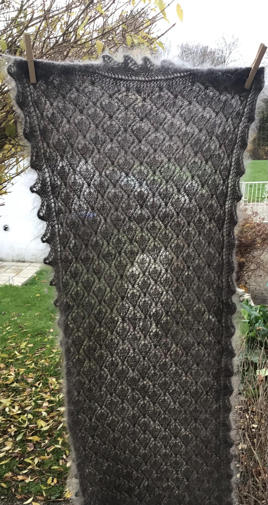 Mohair Scarf, Palantin Made of 100% Organic Angora Goat Wool ...
