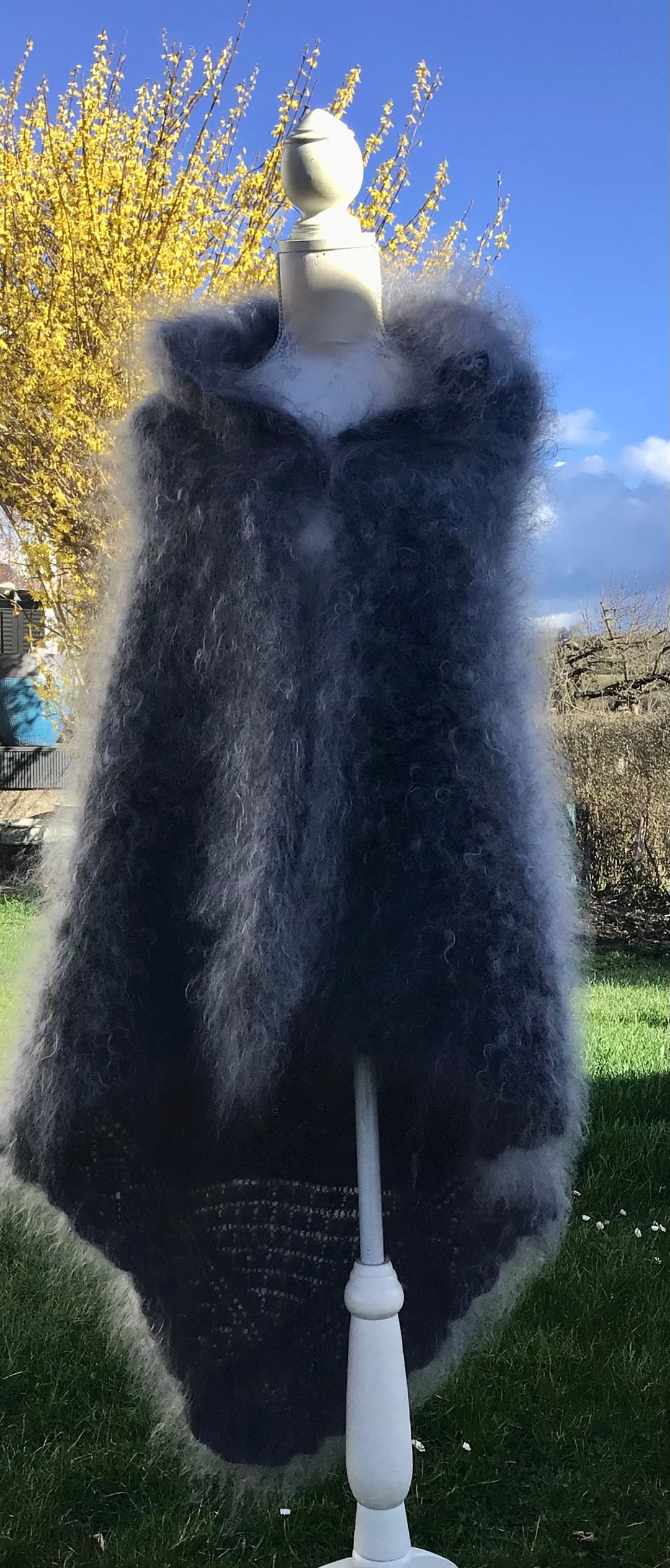 100% Ecological Scarf Made of Angora Wool, Mohair, Warm, Chic - Etsy