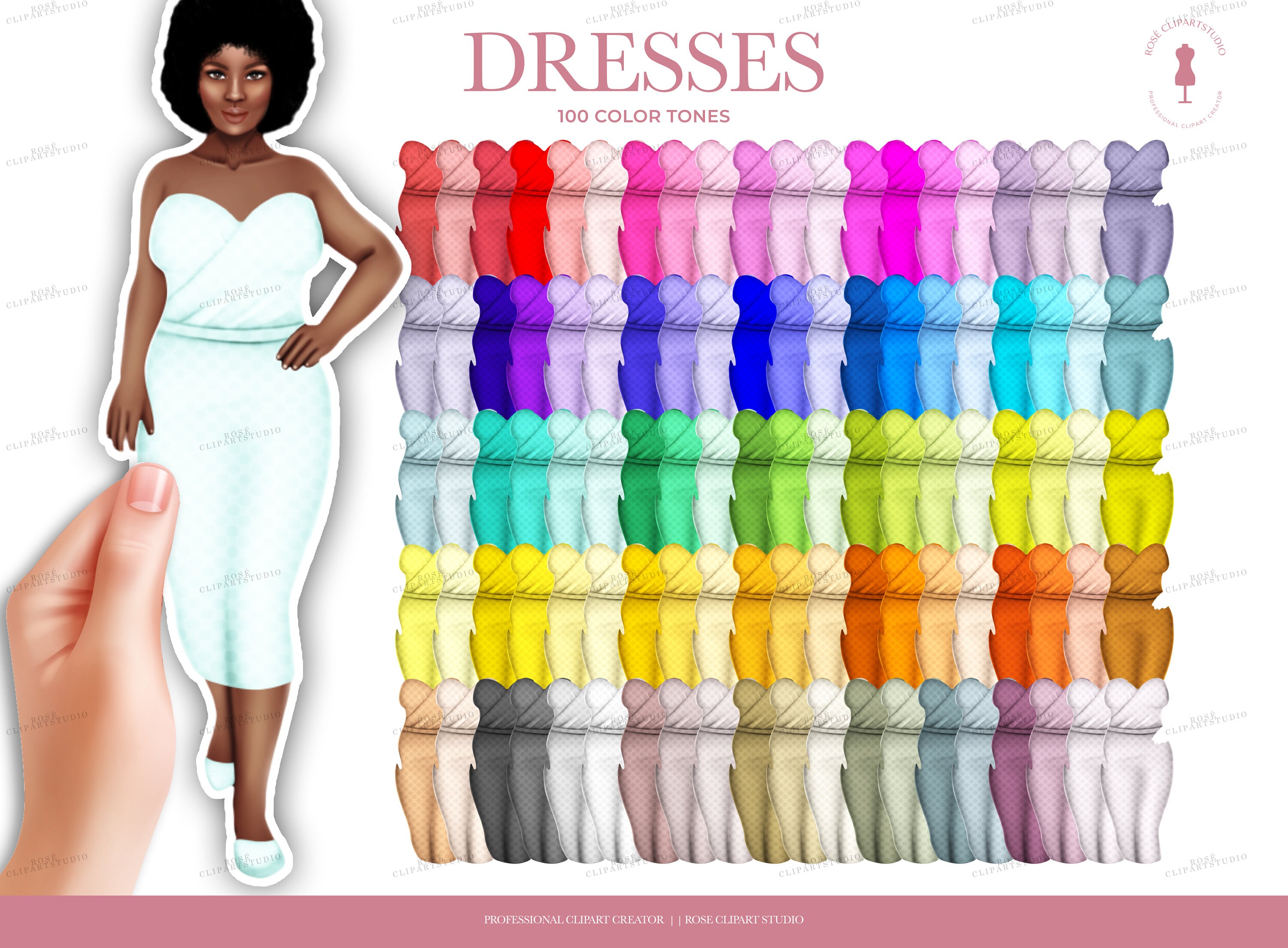 Summer Girl Clipart Fashion Girl Clipart Jeans Girl Clipart - Etsy