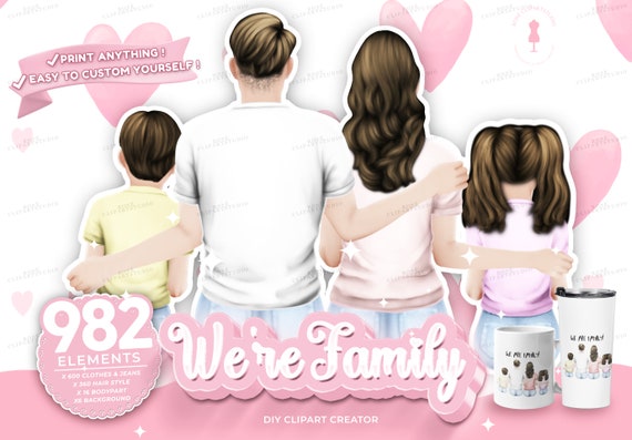 Family Clip Art Mother Clipart Parents Clipart DIY Clip - Etsy