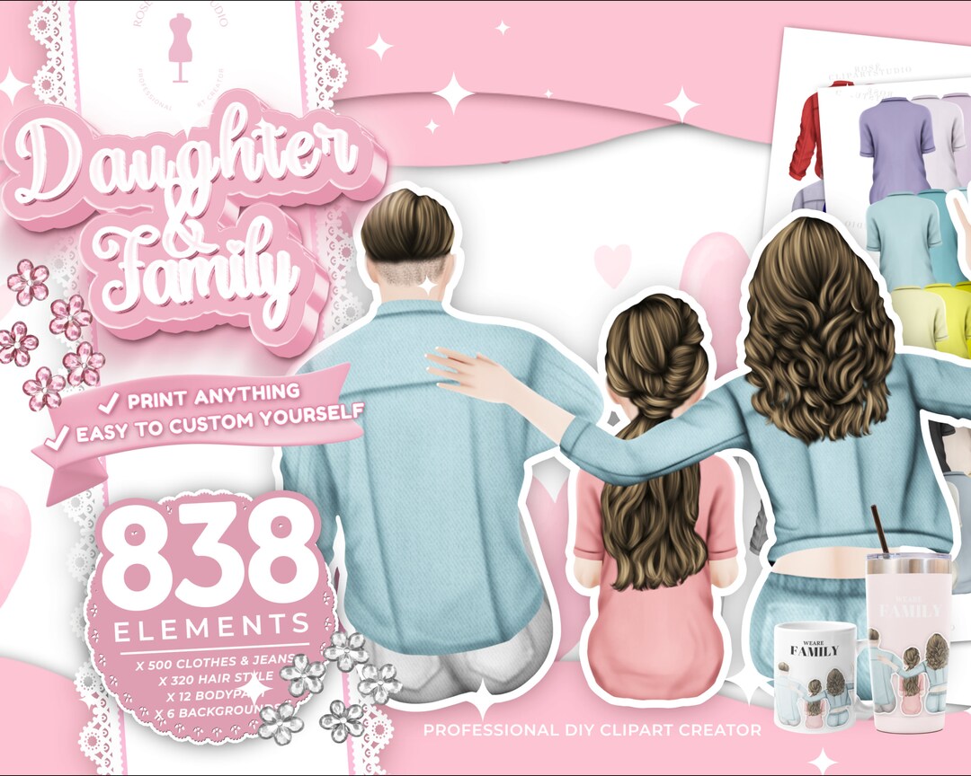 Family Clip Art, Mother Clipart,parents Clipart, DIY Clip Art, Sitting ...