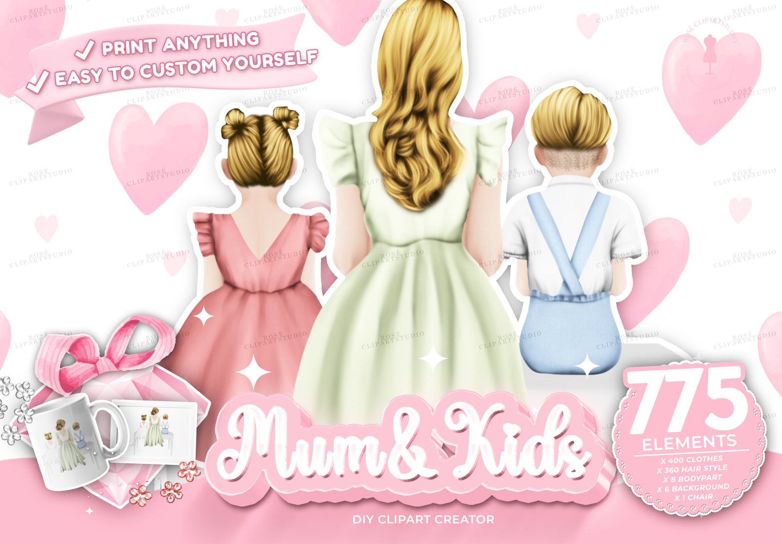 Family Clip Art, Mother Clipart, Parents Clipart, DIY Clip Art, Sitting ...