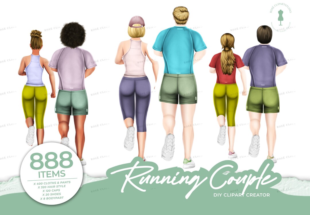 Runners Clipart Fitness Clipart Sport Clipart Workout Clipart Runner ...