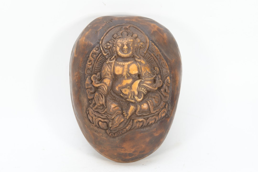 Handcrafted Kuber Jambala Kapala Bowl: Tibetan Skull Cup for Rituals - Etsy