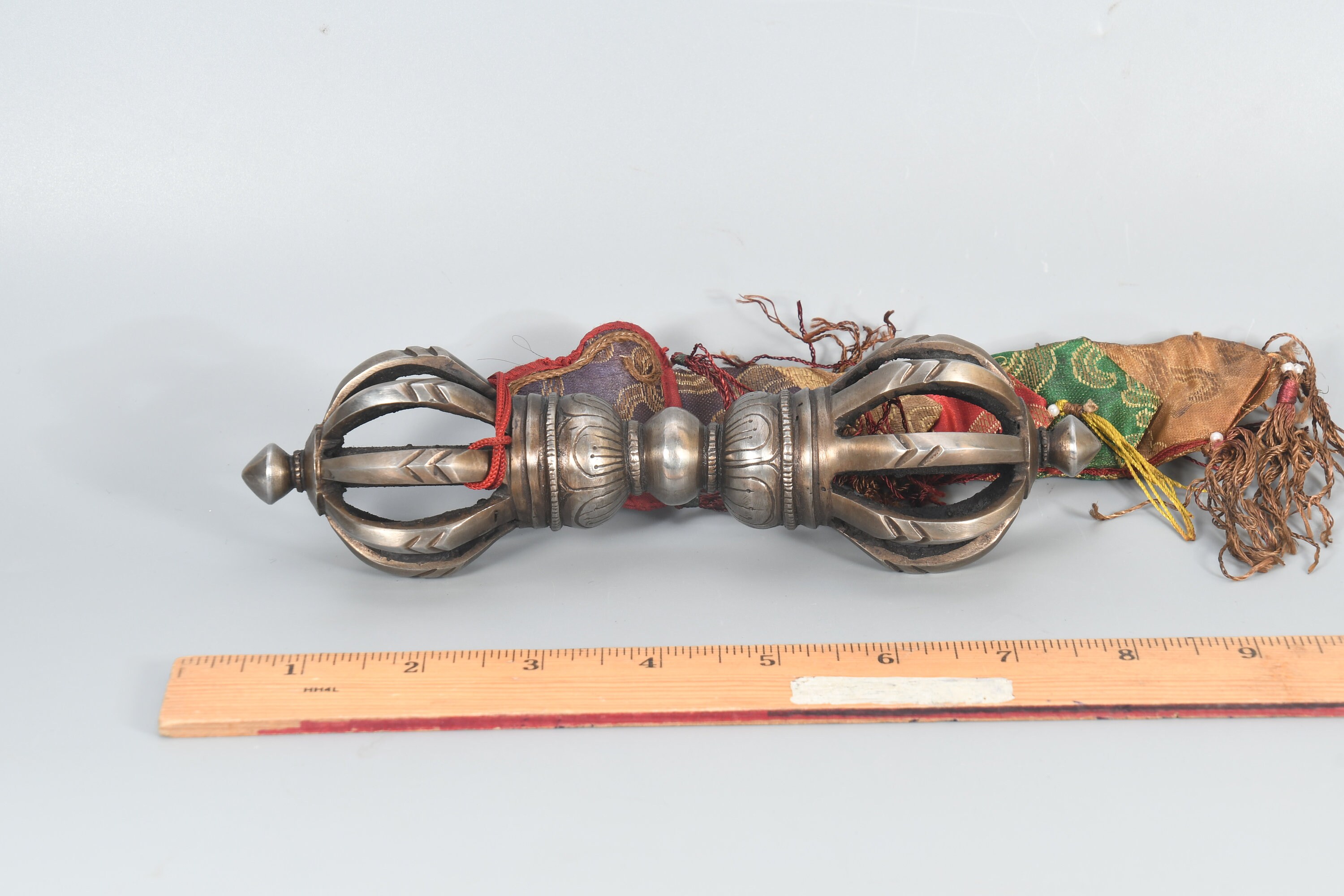 Vintage Handcrafted Iron Vajra: 8-pronged Traditional Tibetan Ritual ...