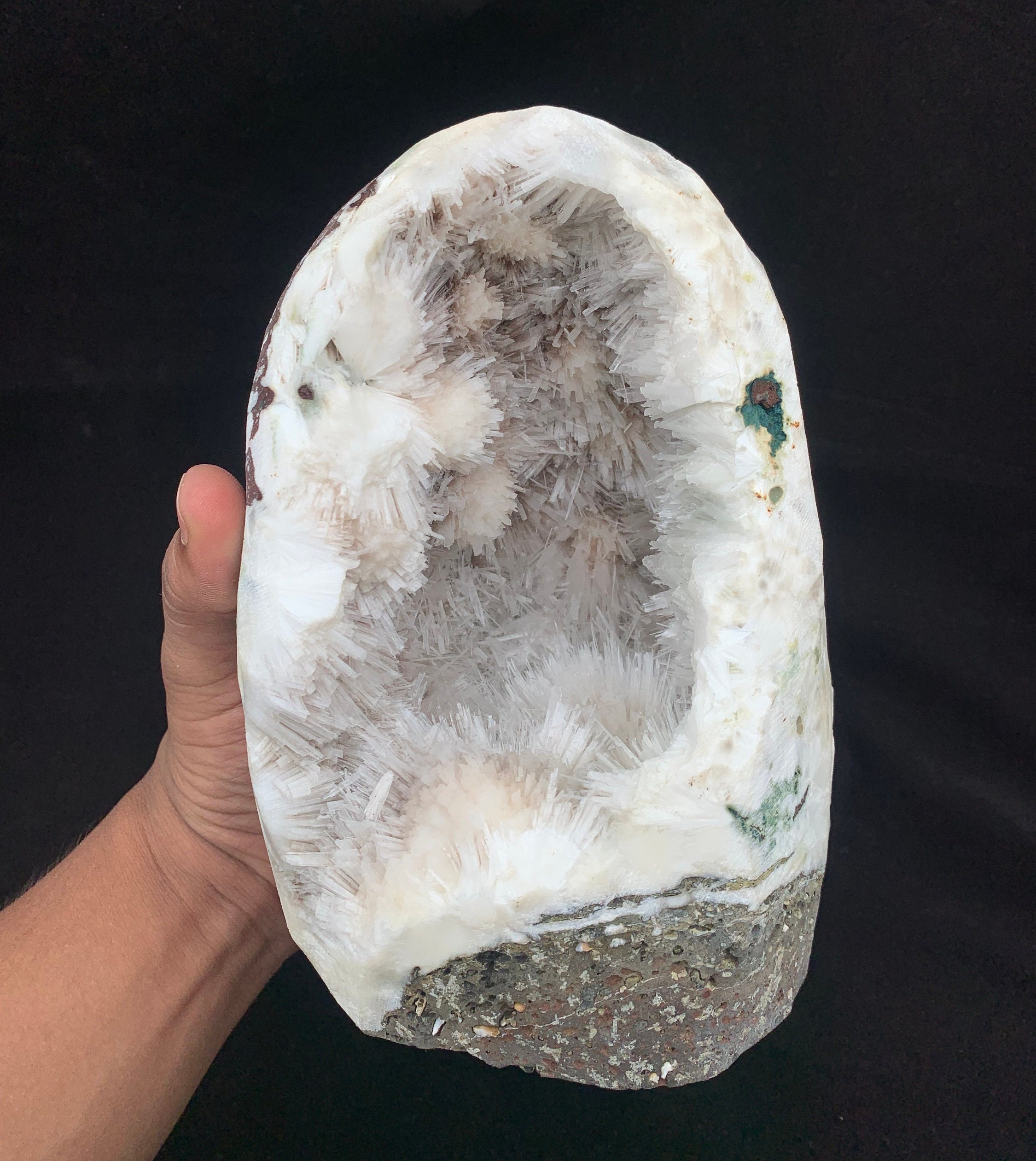 Rare Scolecite Spray Geode Mineral Specimen From India 2.500 Gram - Etsy
