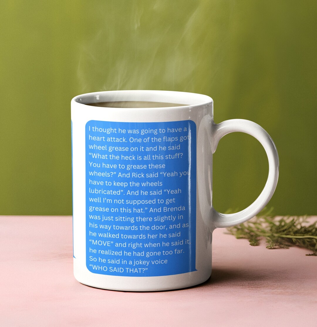 I Think You Should Leave Mug Brians Hat Text Conversation ITYSL Mug ...