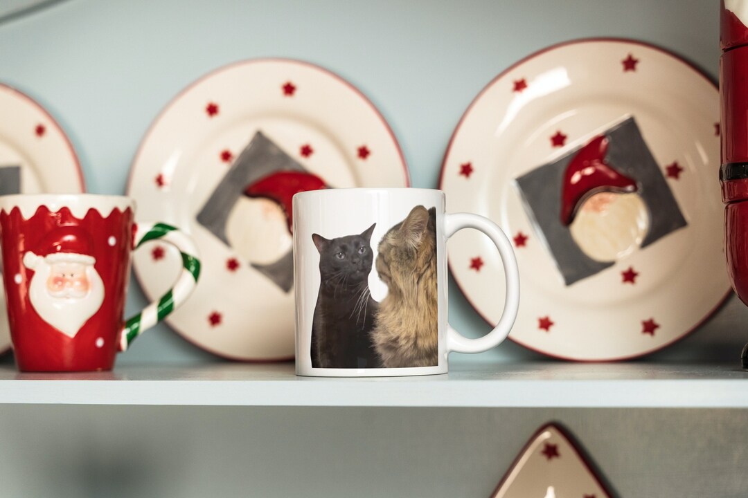 Cat Zoning Out Ceramic Mug, Cat Meme, Black Cat Meme, Cat Meme, Gift ...