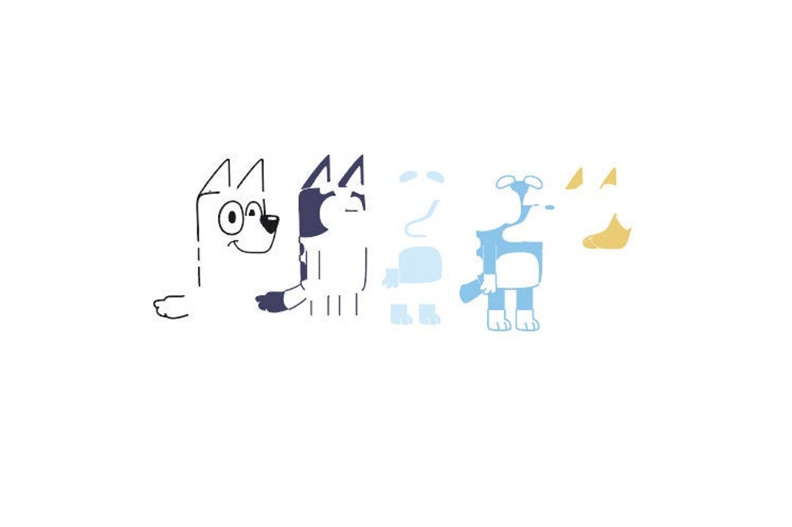 Bluey SVG Bluey Cricut Bluey Cut File Cricut Ready Bluey | Etsy Israel