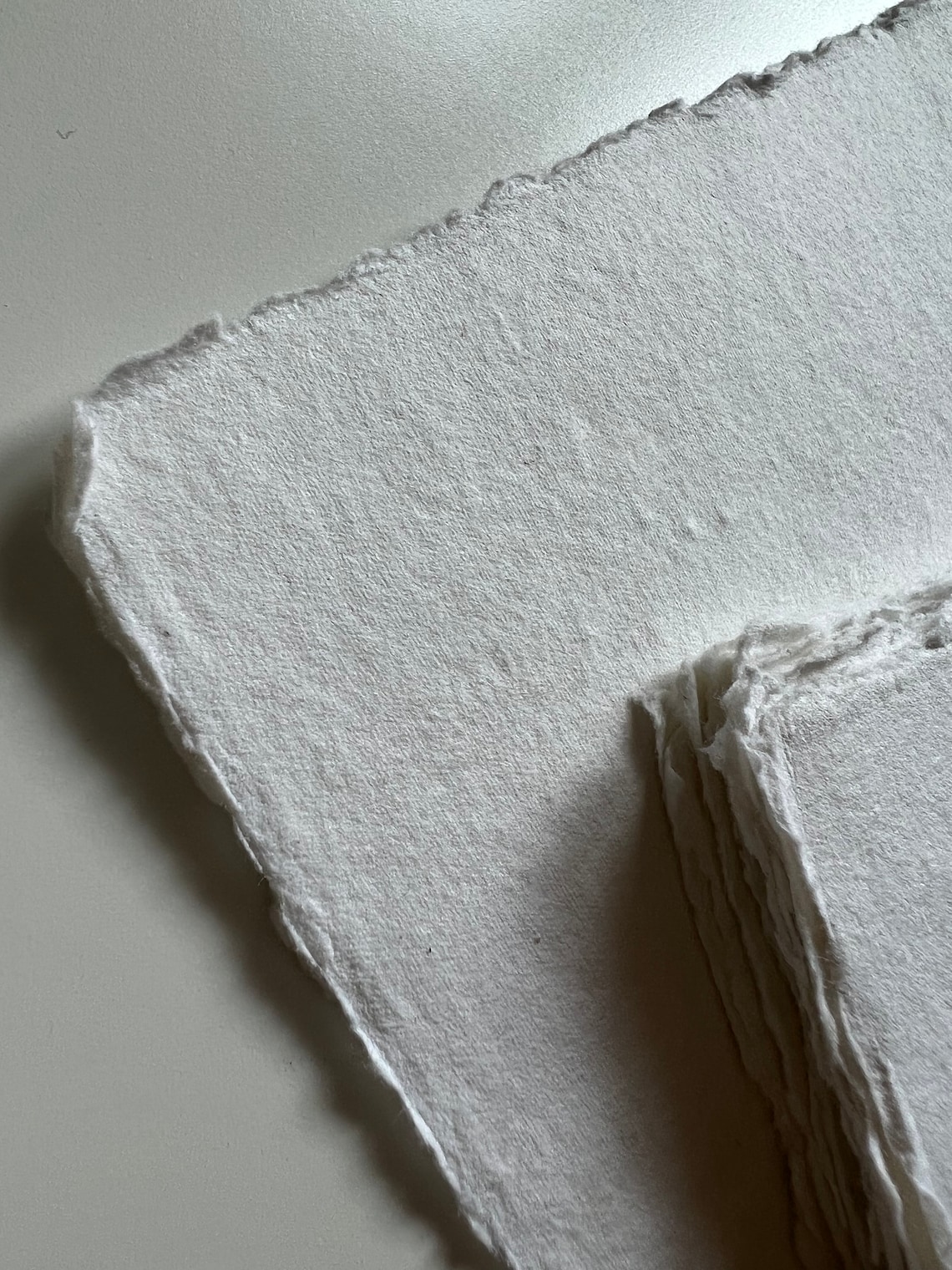 100 White Handmade Cotton Rag Paper Handmade Paper Deckled - Etsy