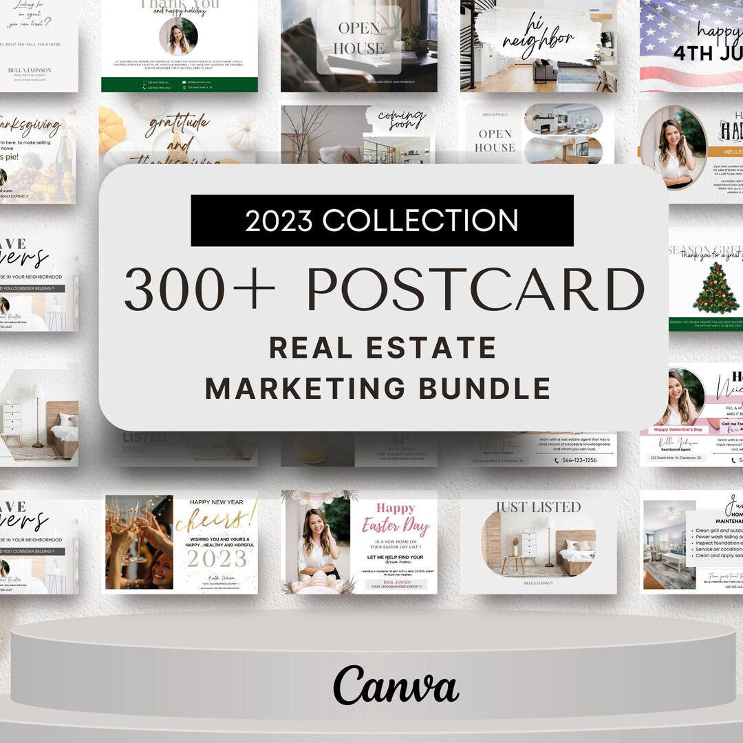 Editable Real Estate Postcard Bundle Template, Introduction Market ...