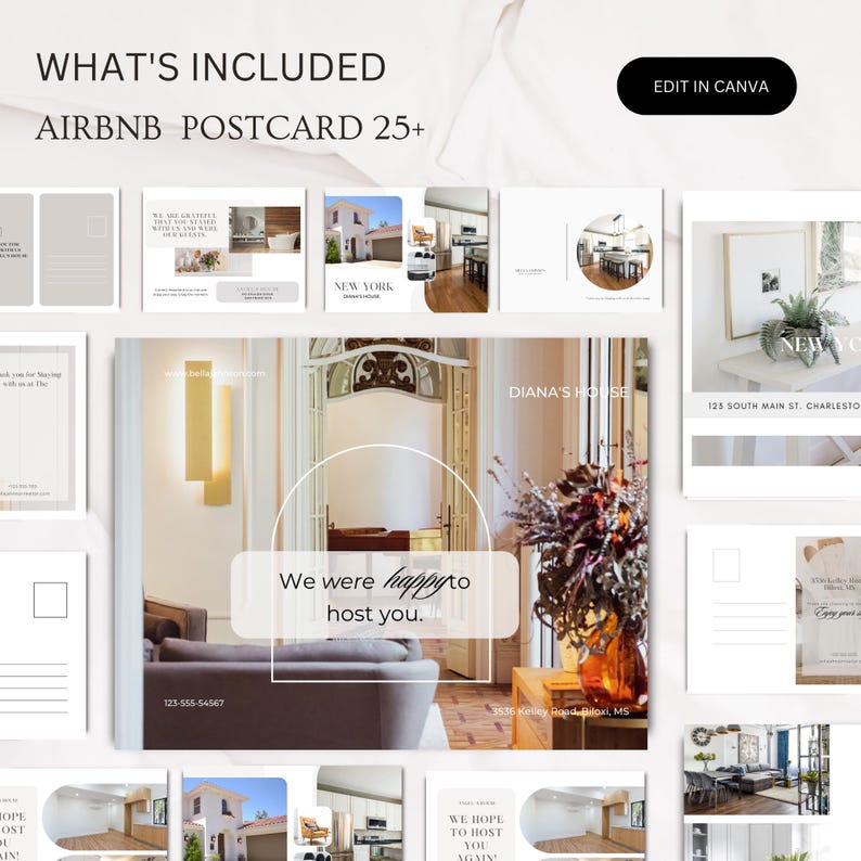 Airbnb Host Bundle Canva, Welcome Book, Cleaning Checklist (digital ...
