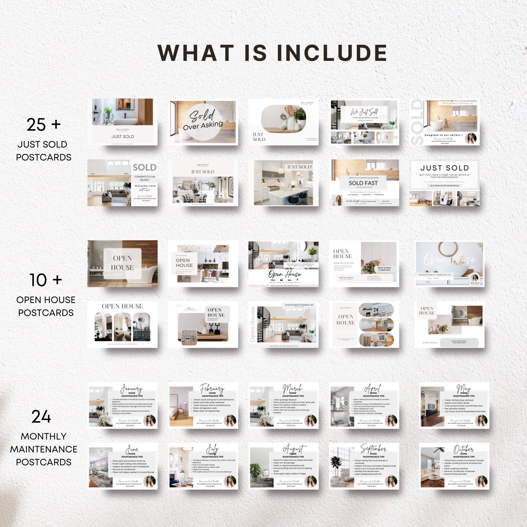 Editable Real Estate Postcard Bundle Template, Introduction Market ...