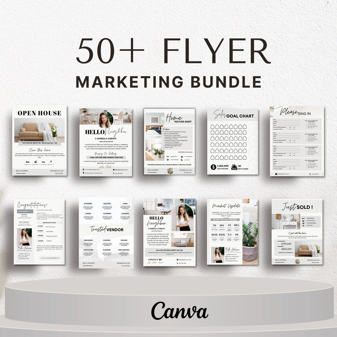 Real Estate Open House Neighbor Flyers Template , Introduction Flyer ...