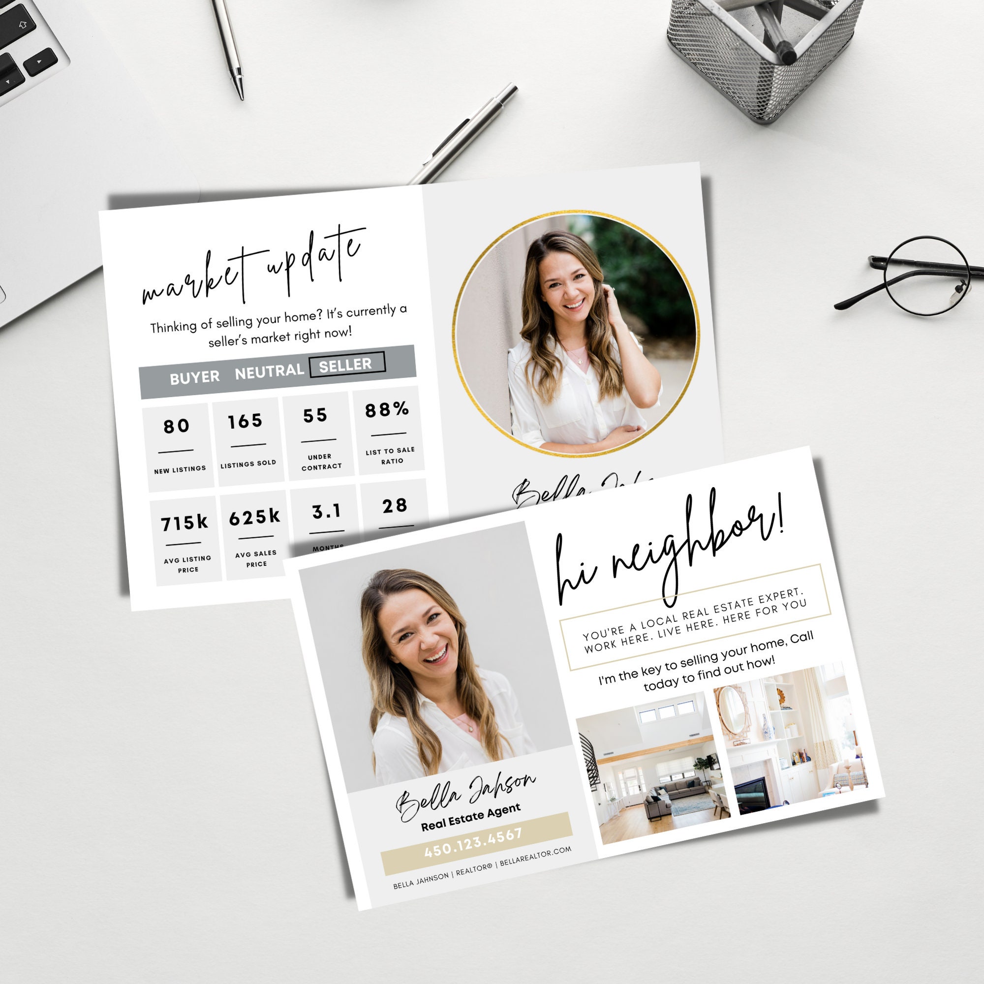 Editable Real Estate Postcard Bundle Template Introduction - Etsy