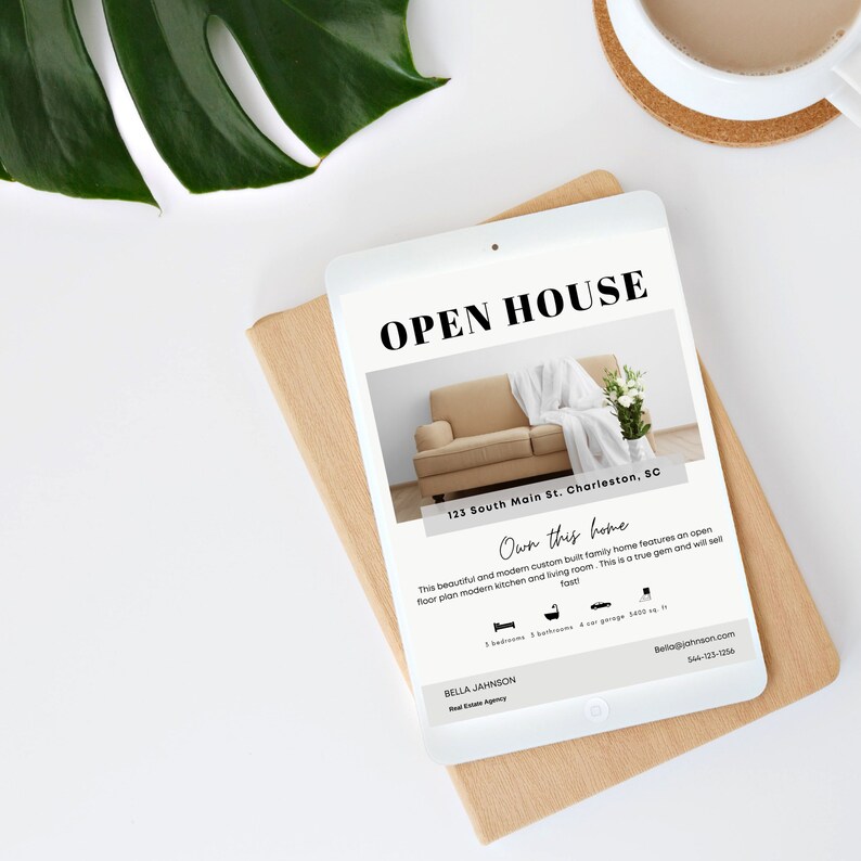 Real Estate Open House Neighbor Flyers Template , Introduction Flyer ...