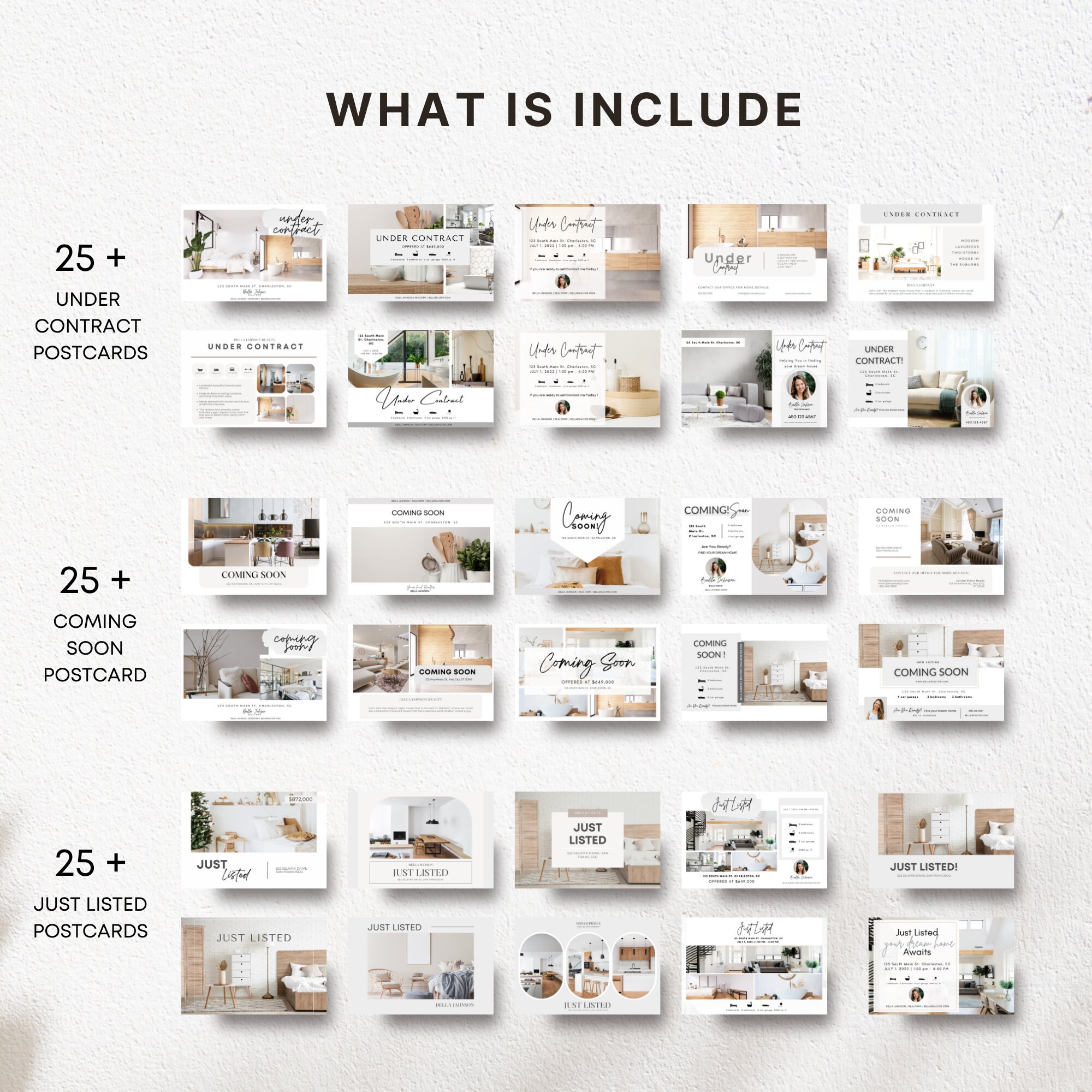 Editable Real Estate Postcard Bundle Template Introduction - Etsy