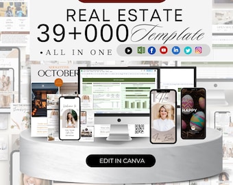 300 Aesthetic Real Estate Marketing Templates Social Media Posts and ...