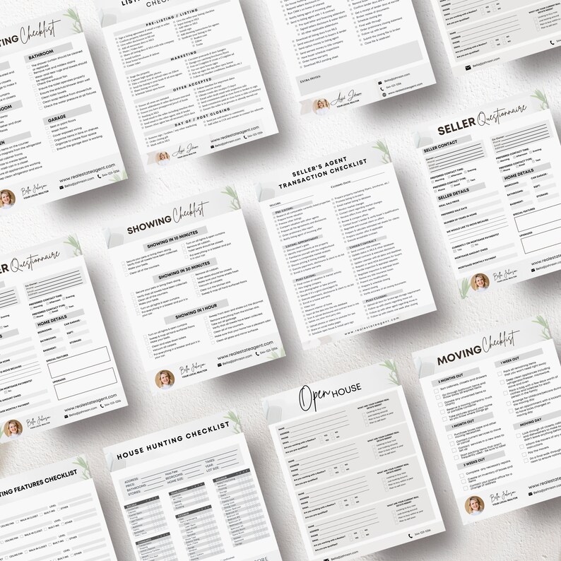 Sellers Real Estate Checklist Bundle Prep Listing Template - Etsy