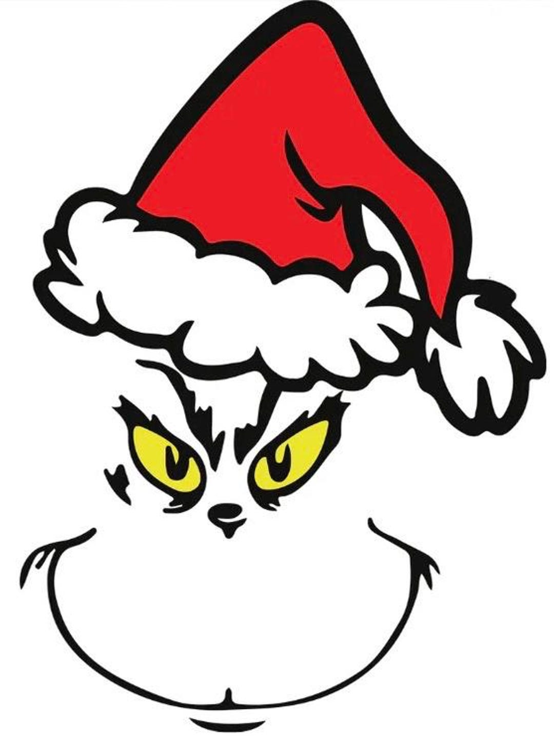 Grinch Face, PNG Digital Download - Etsy