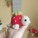 Little Fluffy Strawberry Turtle Plush, Cute Mini Sea Turtle With ...