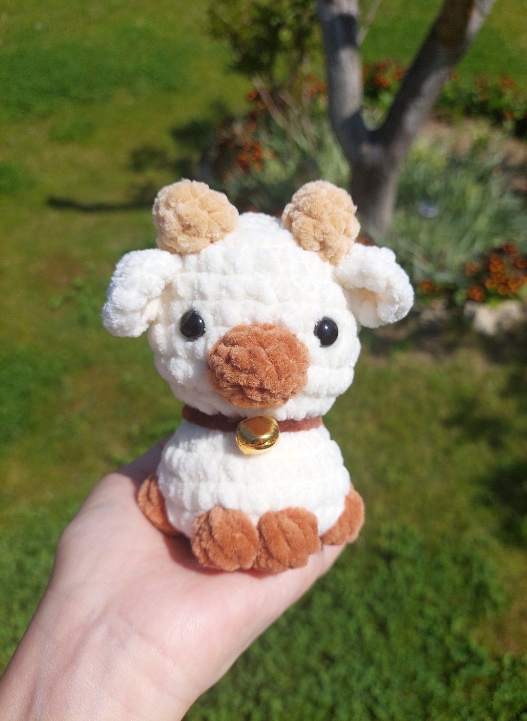 Little Cow Plushie, Cute Mini Cow Crochet Plush, Moochi Tiny Cow, Baby ...