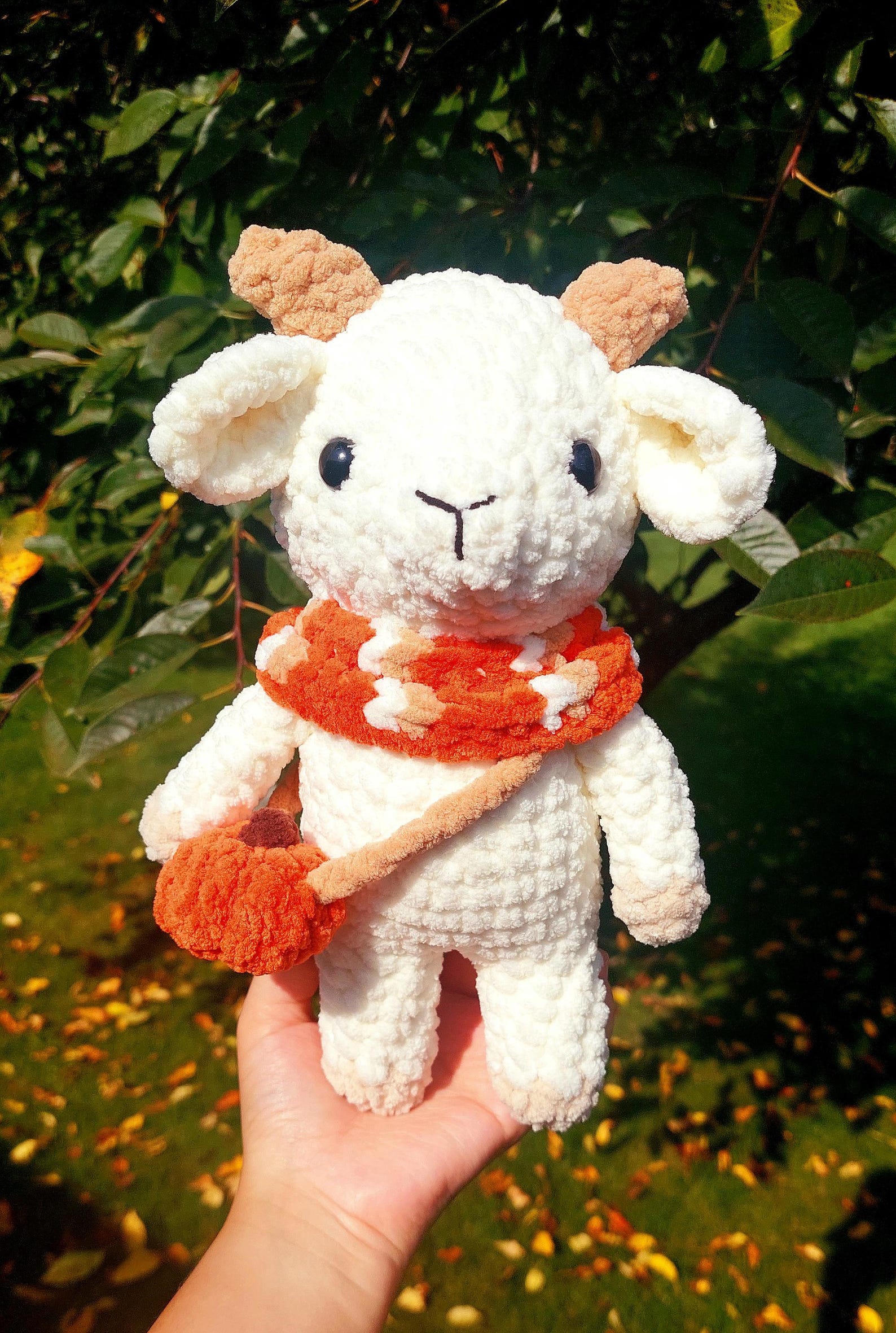 Crochet Goat Pattern, 2-in-1 Autumn Goat, Fall Crochet Pattern ...