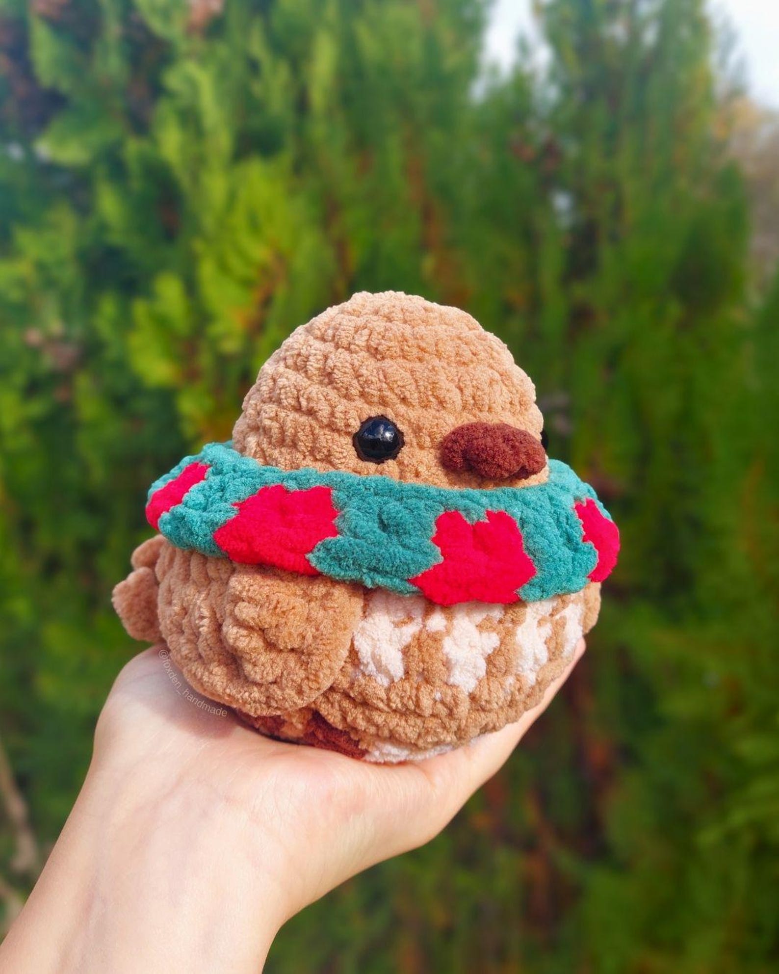 Crochet Bird Pattern, Crochet Sparrow Pattern, Christmas&festive ...