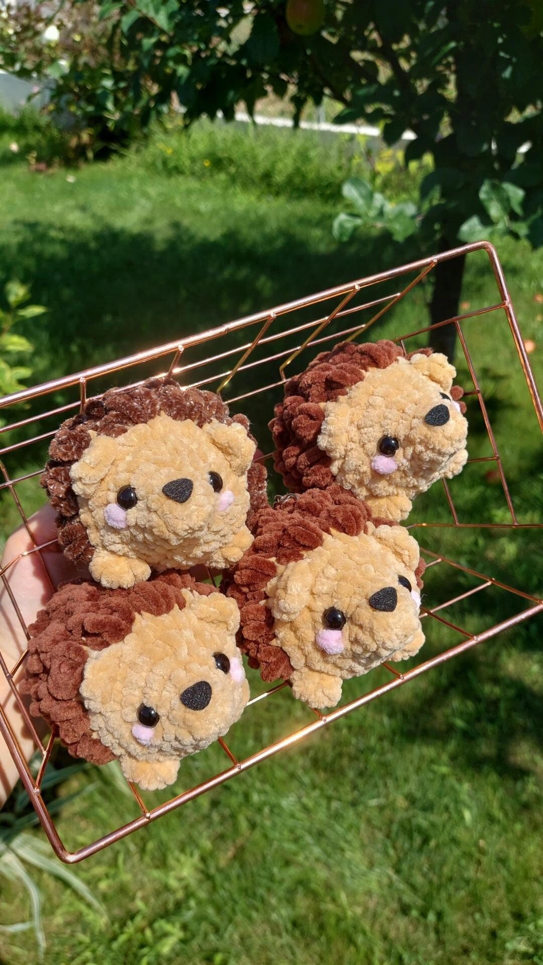 Small Hedgehog Crochet Plushie, Mini Hedgehog Amigurumi Plush, Crochet ...