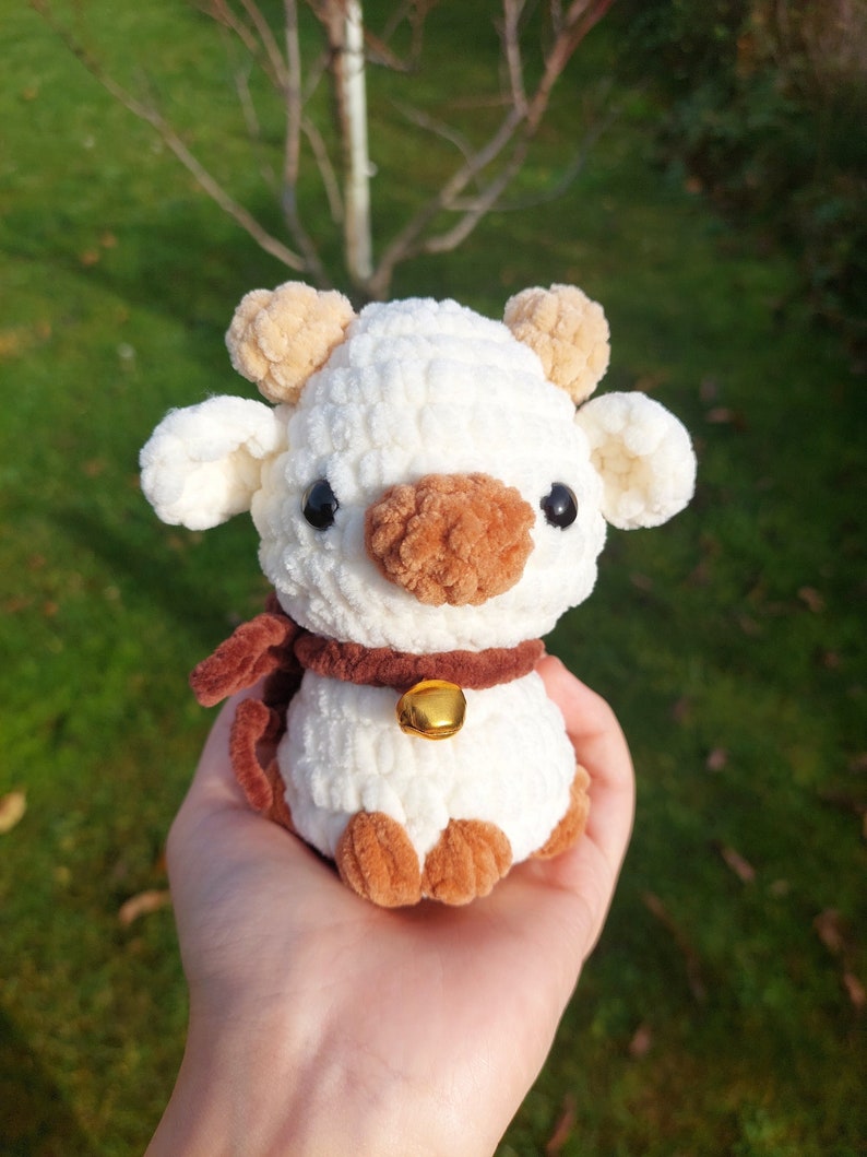 Little Cow Plushie Cute Mini Cow Crochet Plush Moochi Tiny - Etsy