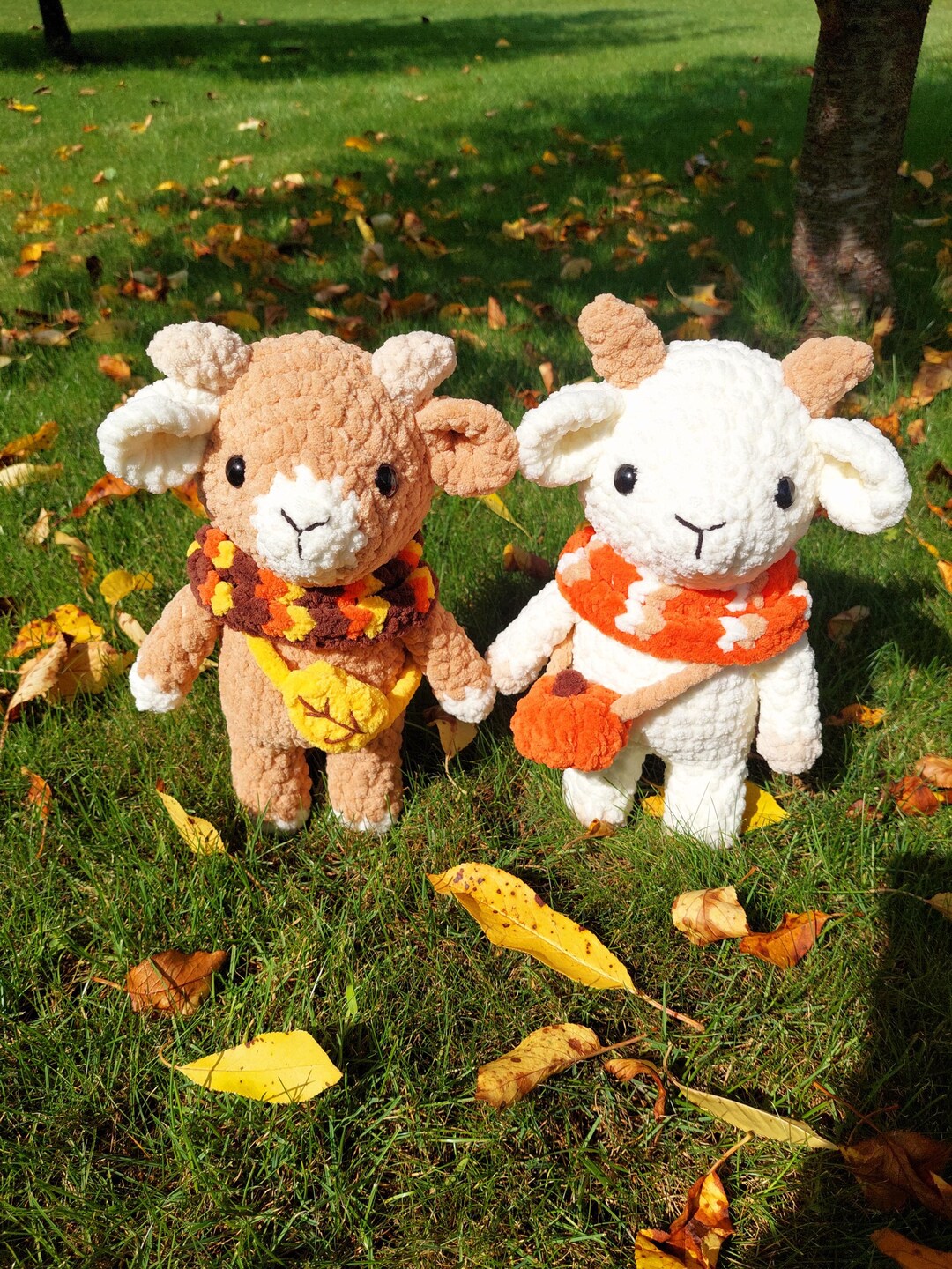 Soft Autumn/fall Crochet Goat Plushies, Goat Amigurumi, Fall Decor ...