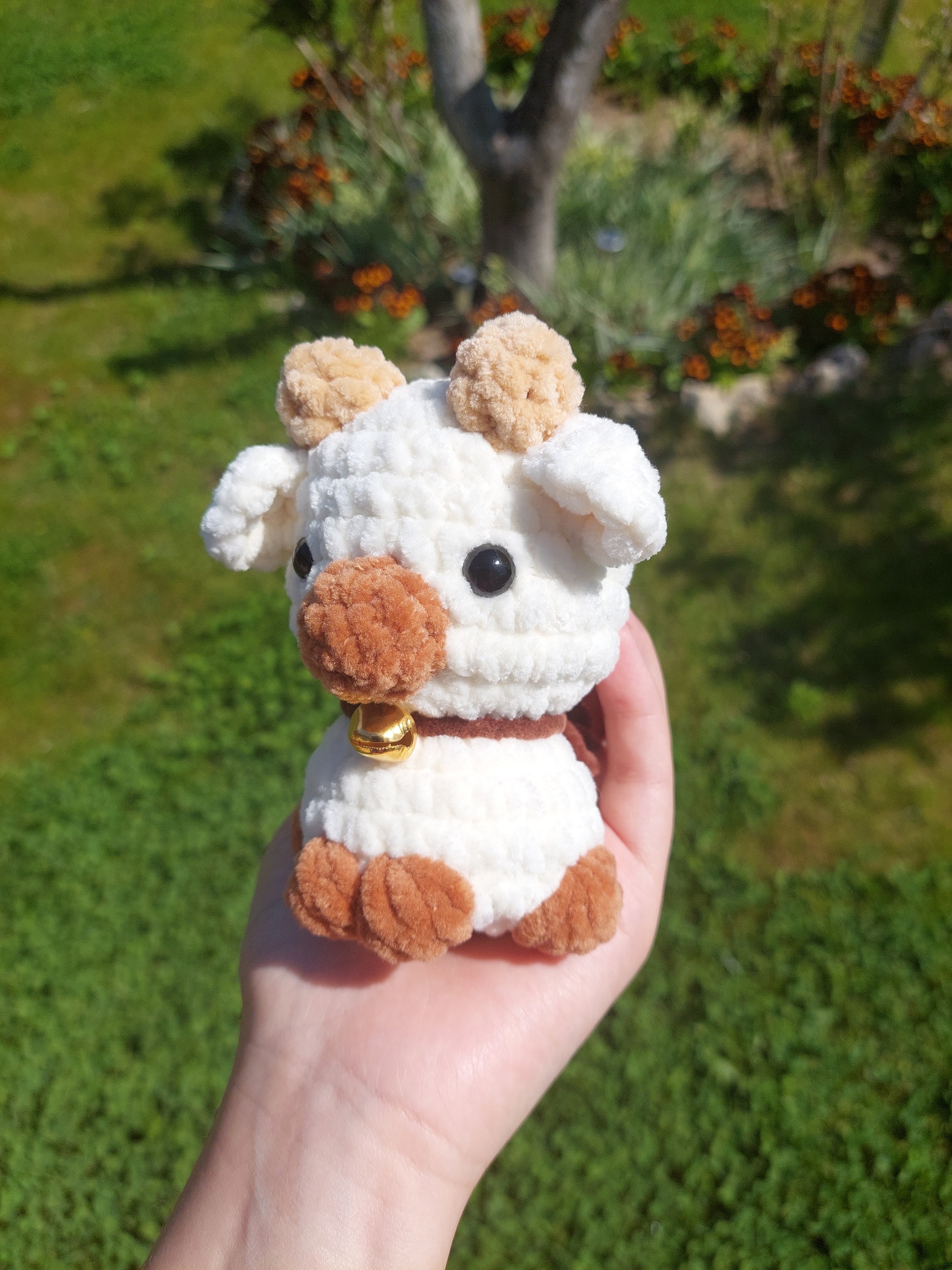Little Cow Plushie, Cute Mini Cow Crochet Plush, Moochi Tiny Cow, Baby ...
