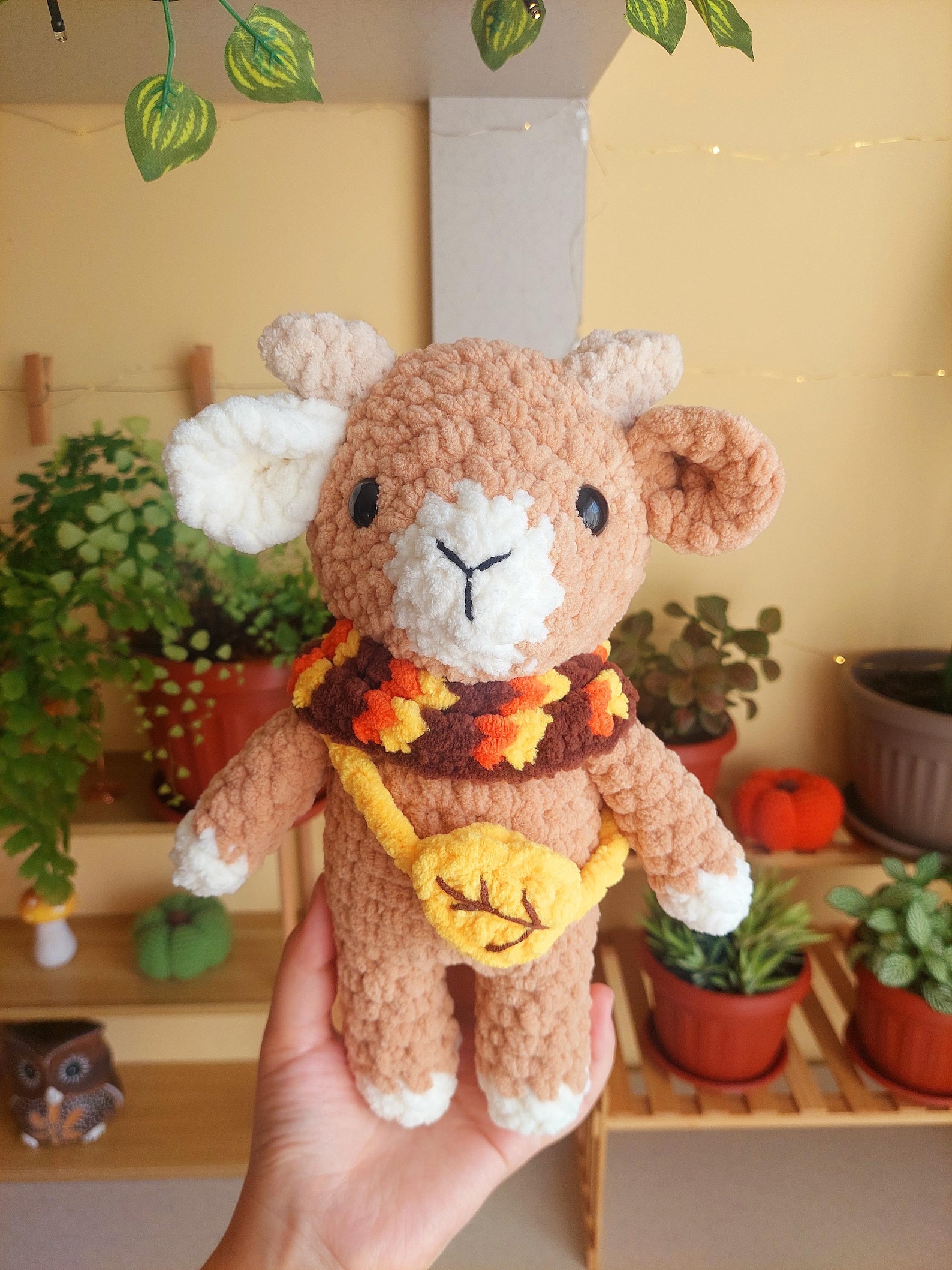 Soft Autumn/fall Crochet Goat Plushies, Goat Amigurumi, Fall Decor ...