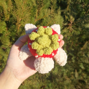 Little Fluffy Strawberry Turtle Plush, Cute Mini Sea Turtle With ...
