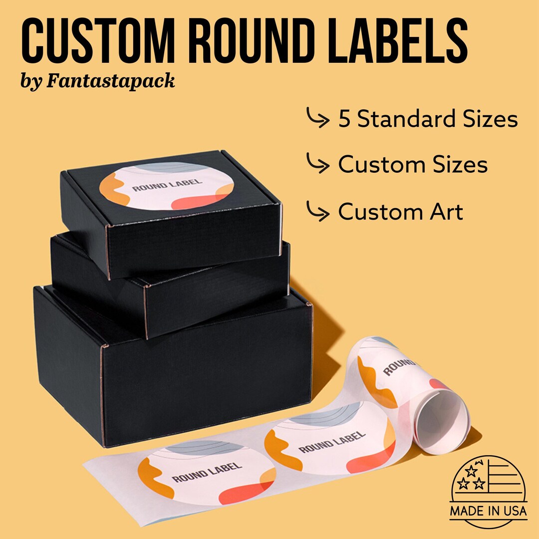 Custom Round Labels, Use Your Own Logo and Design, Great for Mailers ...