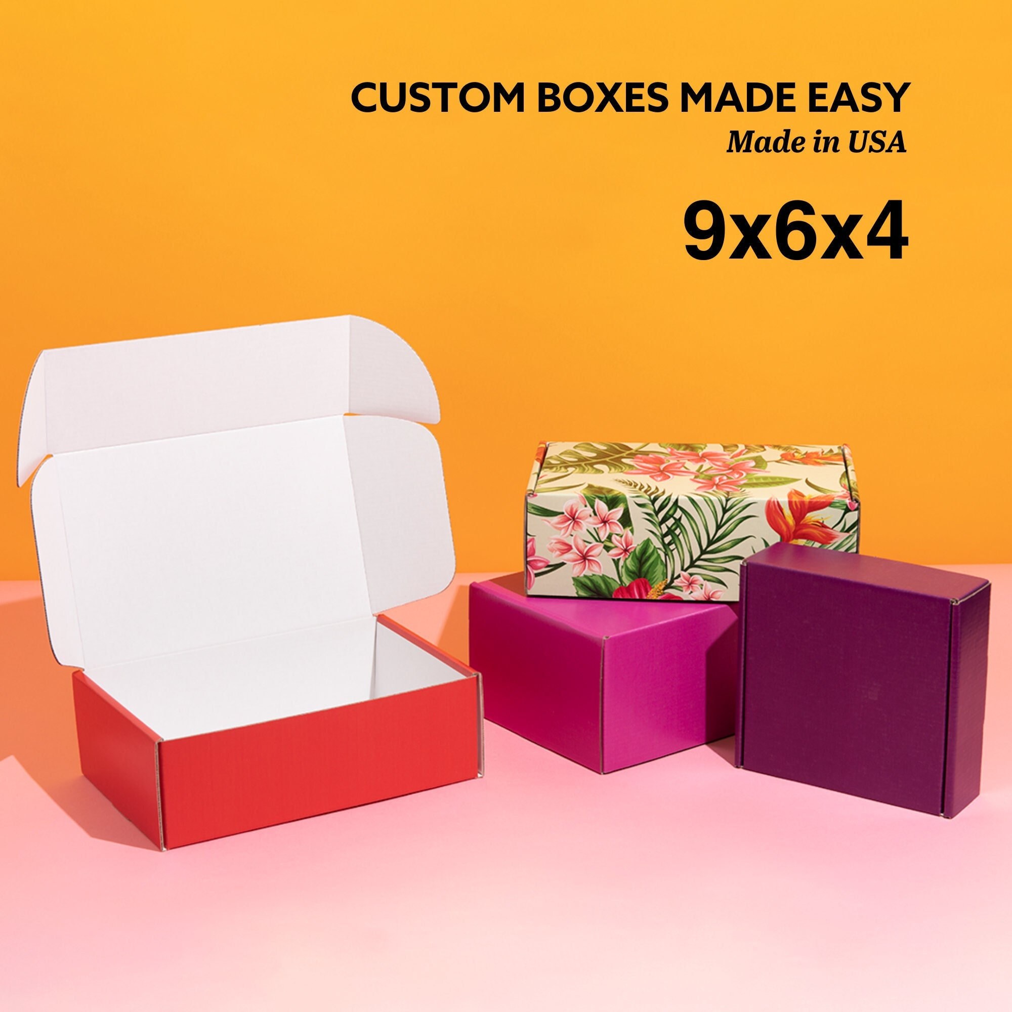 Custom Printed Boxes 9x6x4 Full-color Use - Etsy